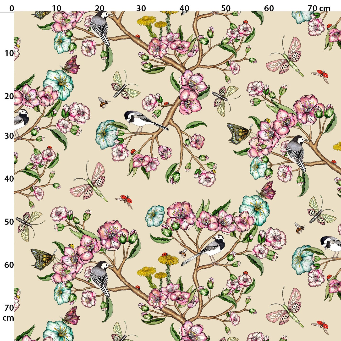Tyg Wagtails Spring | Nadja Wedin design